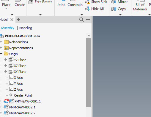 Constrain to Assembly Origin - Autodesk Community