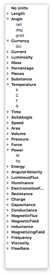 Is there a list of every unitType somewhere? - Autodesk Community