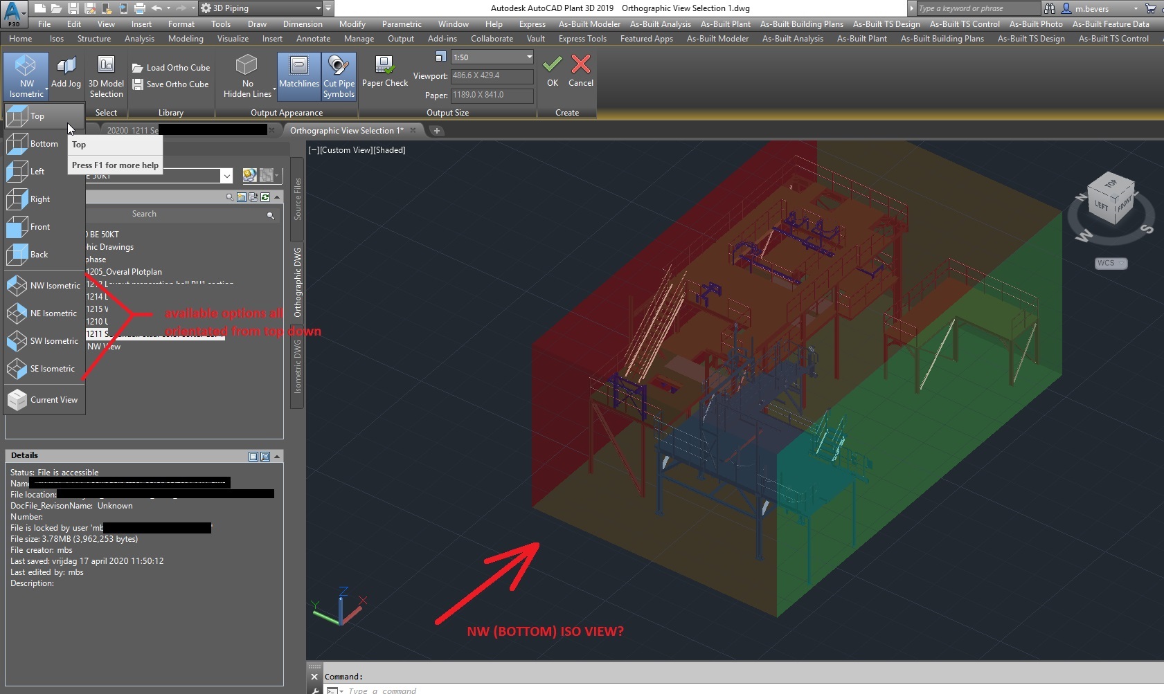 Solved: Ortho: how to create ISO view from bottom? - Autodesk Community