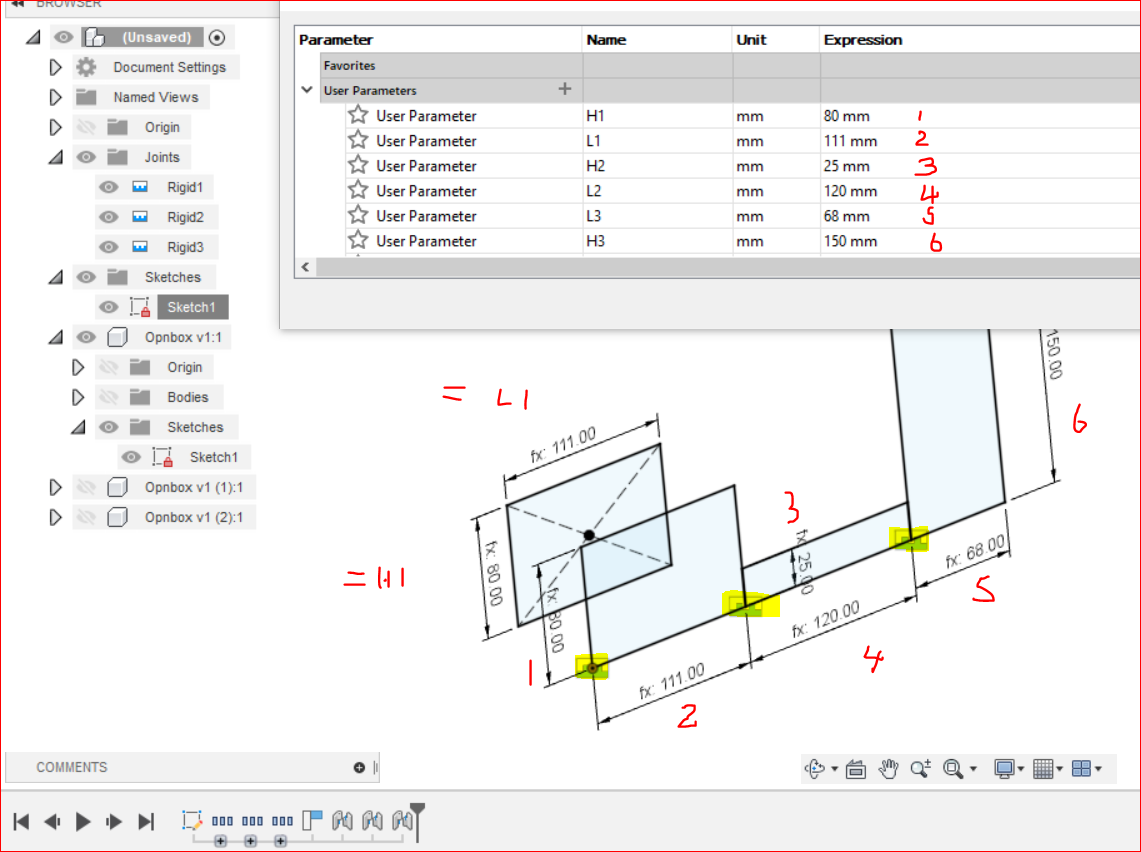 Kitchen design (assembly of same components with edit of their ...