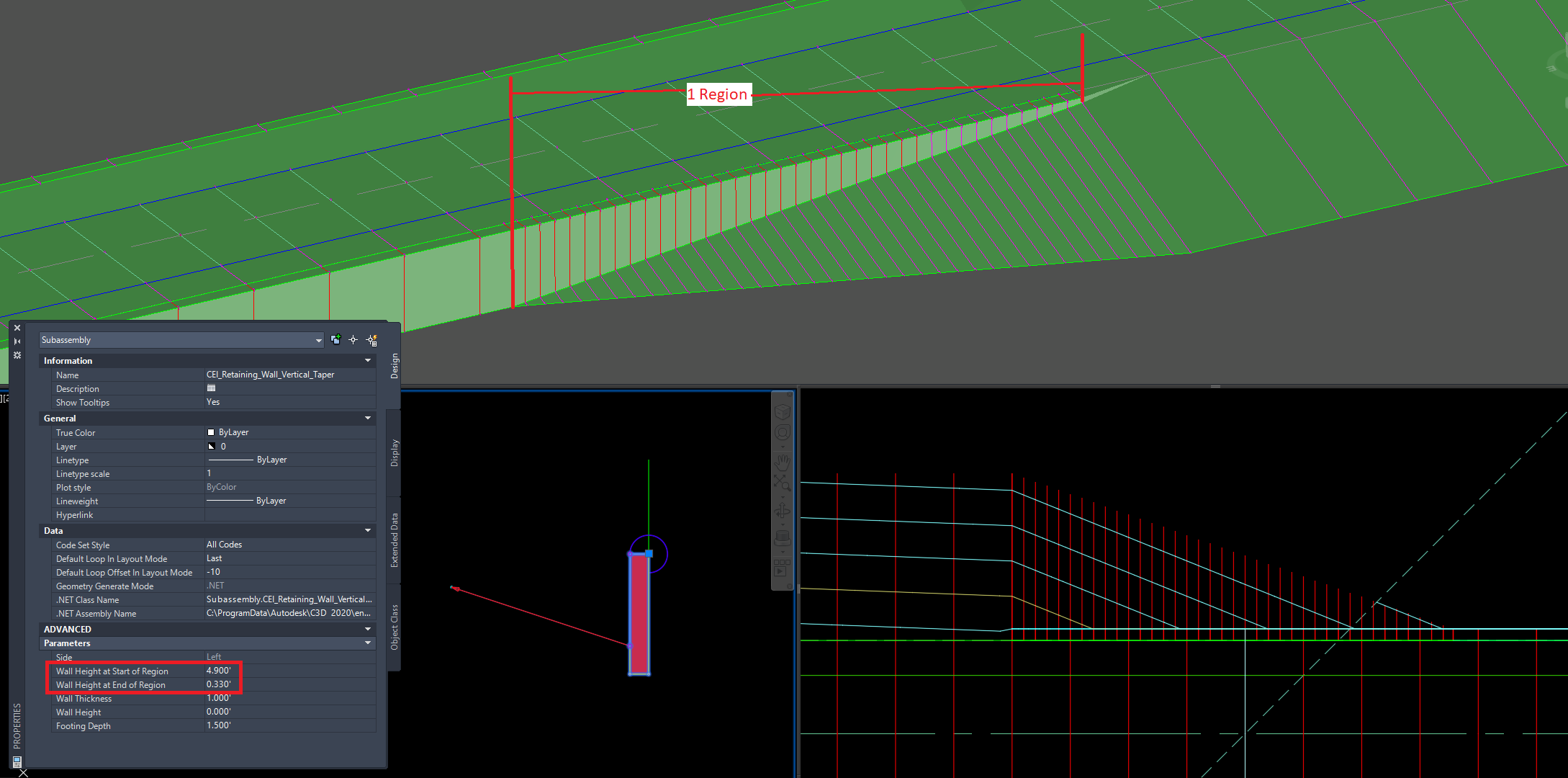 Solved: Modeling Corridor Subassembly Transitions - Retaining Wall End - Page 2 - Autodesk Community