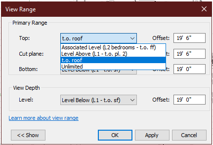 Solved: View Range can't find the level I need. - Autodesk Community