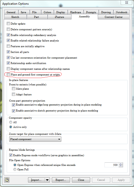Flush origin planes on place - Autodesk Community