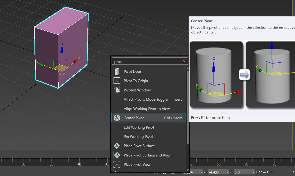 Solved: use pivot point shortcuts - Autodesk Community