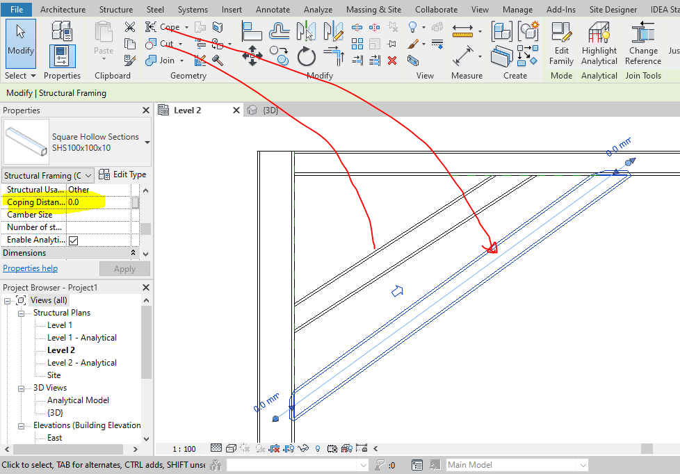 Solved: How to trim diagonal steel beam - Autodesk Community