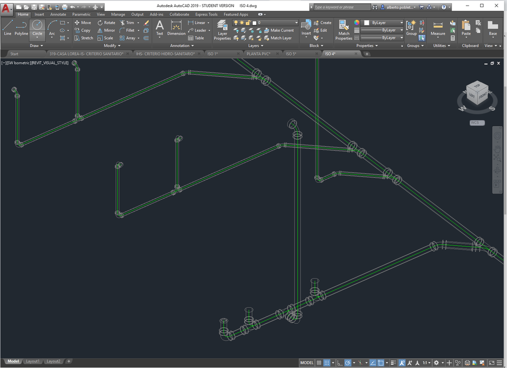 Solved: Revit MEP isometric export in hidden line shows up as wireframe ...
