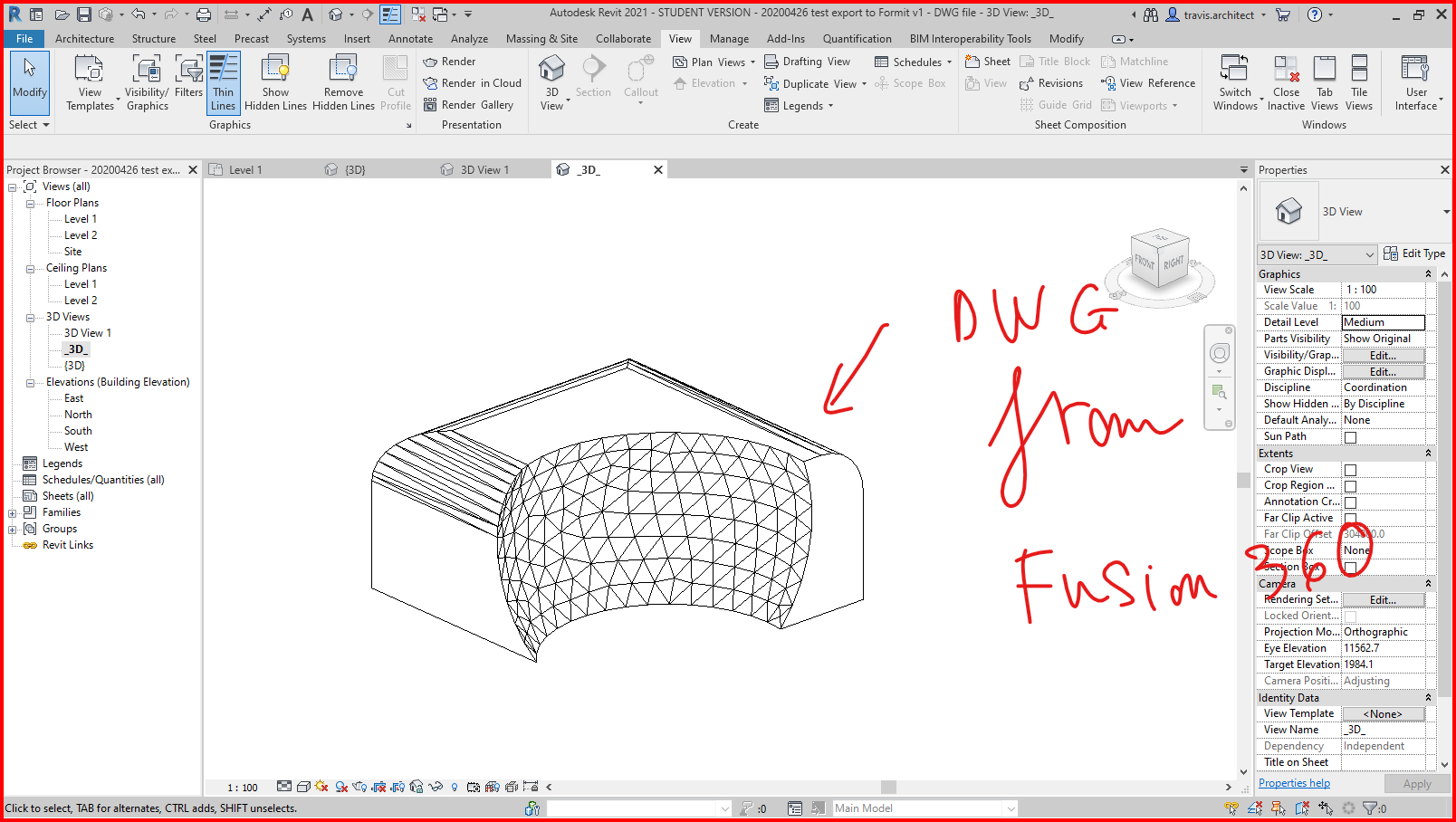 Solved: How to Keep smooth surface from Fusion 360 to Formit ...