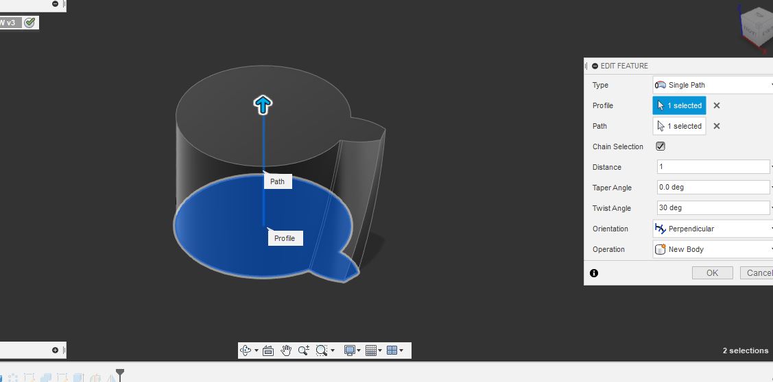 Solved: Helical Gear using sweep twist angle for a planetary gear ...