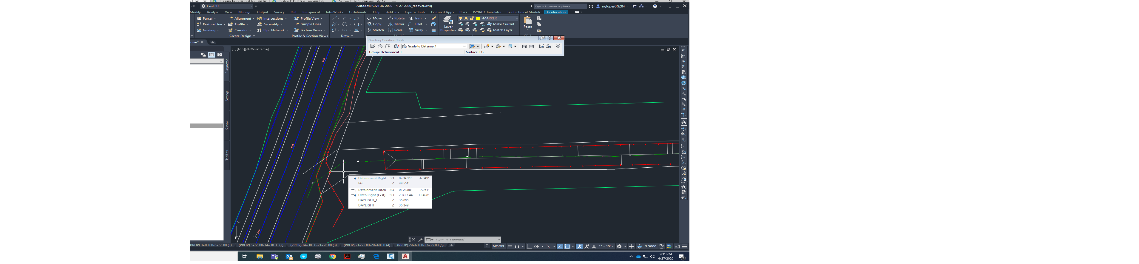 How to connect two ditches. - Autodesk Community