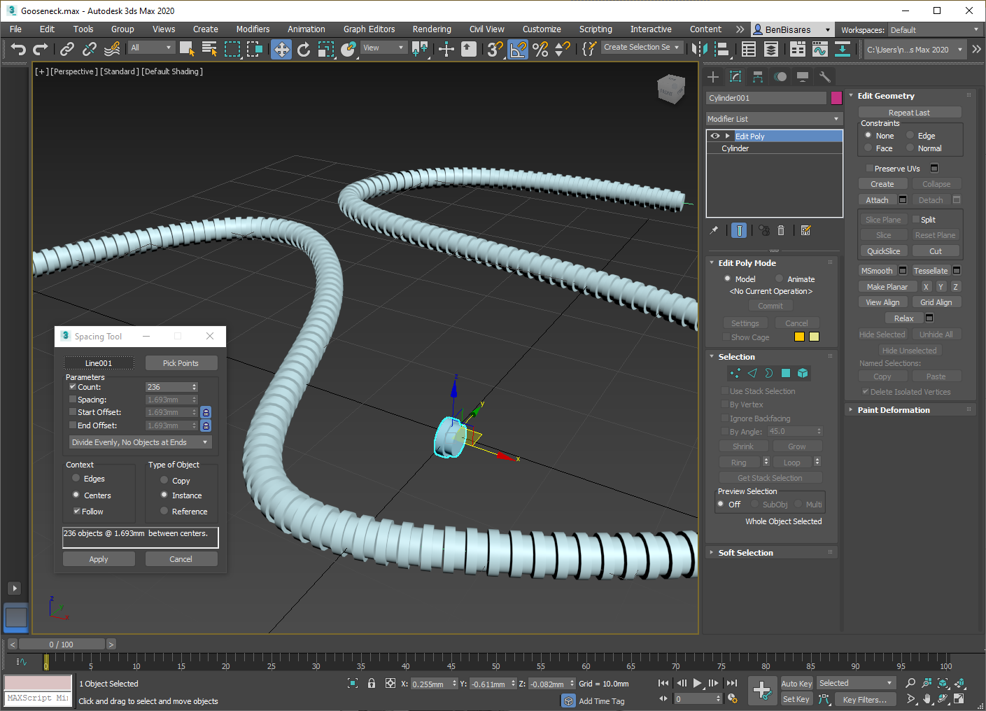 Solved: Gooseneck cable - Autodesk Community