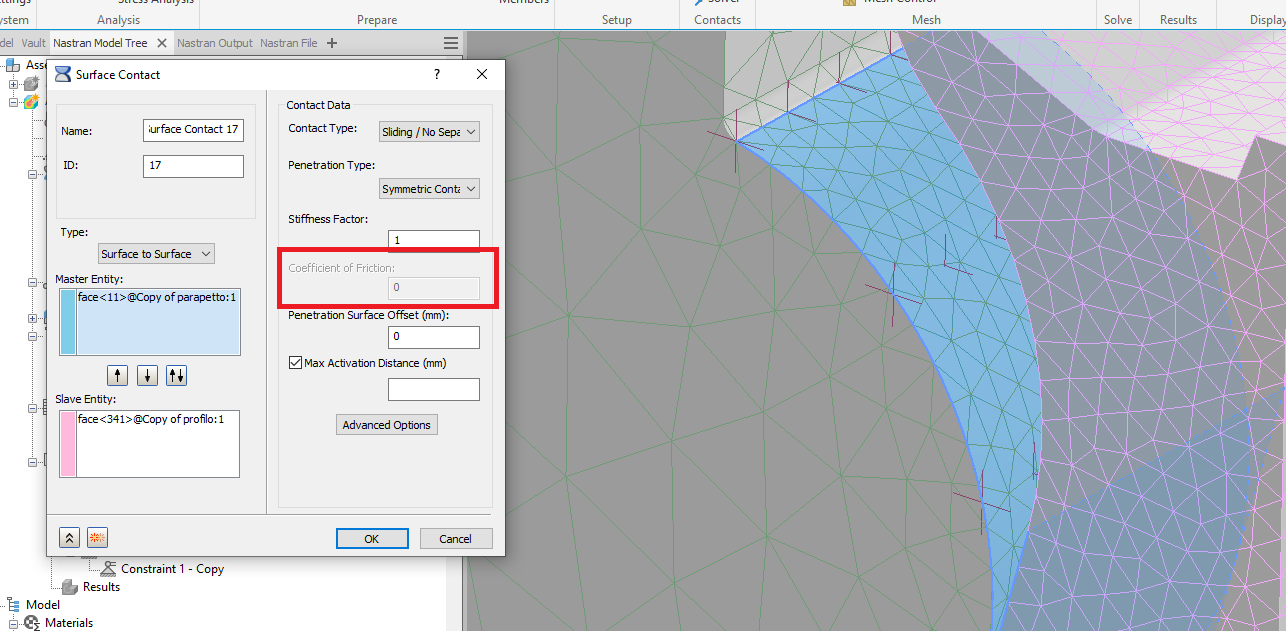 Sliding No Separation And Friction Coefficient Autodesk Community