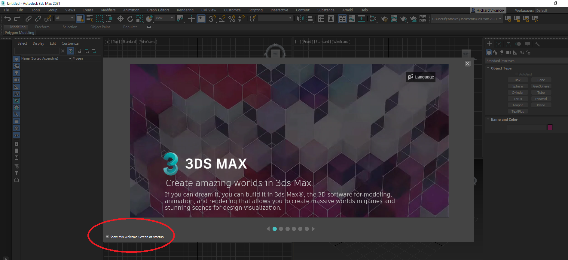 Welcome Screen - Autodesk Community