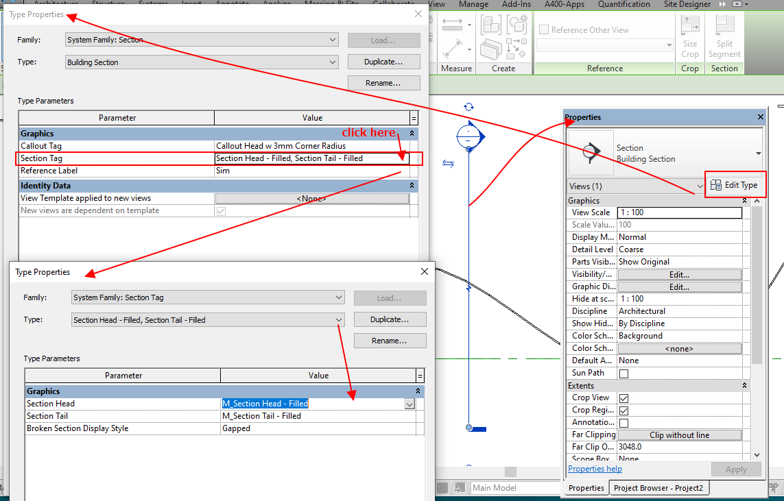 Solved: Section Tag - changing both head & tail - Autodesk Community