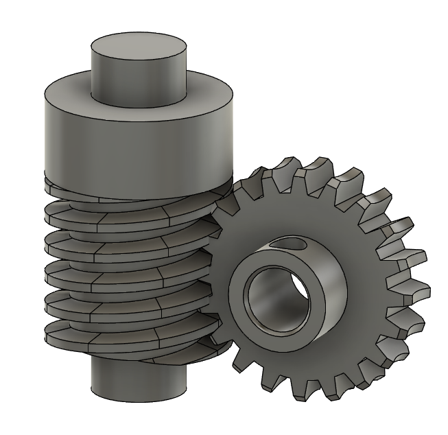 Solved: How to make a curvy worm gear? - Autodesk Community