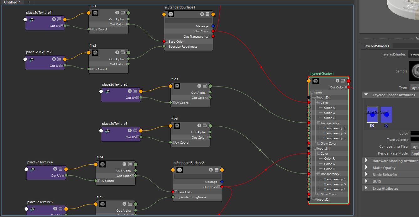 DARK ARTIFACT WITH ARNOLD SHADERS UNITED WITH A LAYERED SHADER NODE ...