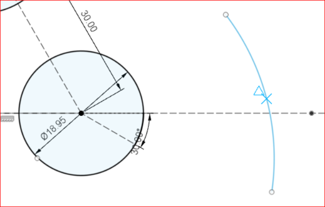 Solved: Constrain an arc in two equal parts through a line - Autodesk Community