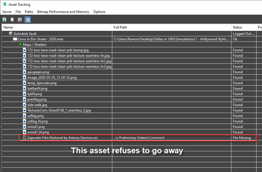 Solved: How to Remove Missing Asset (or is it Assets)? - Autodesk Community