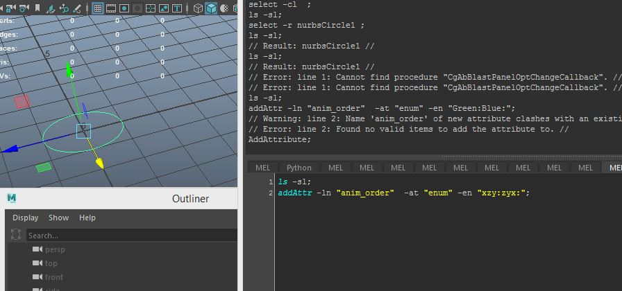 How to add "add attribute" to control curve with MEL script? - Autodesk ...