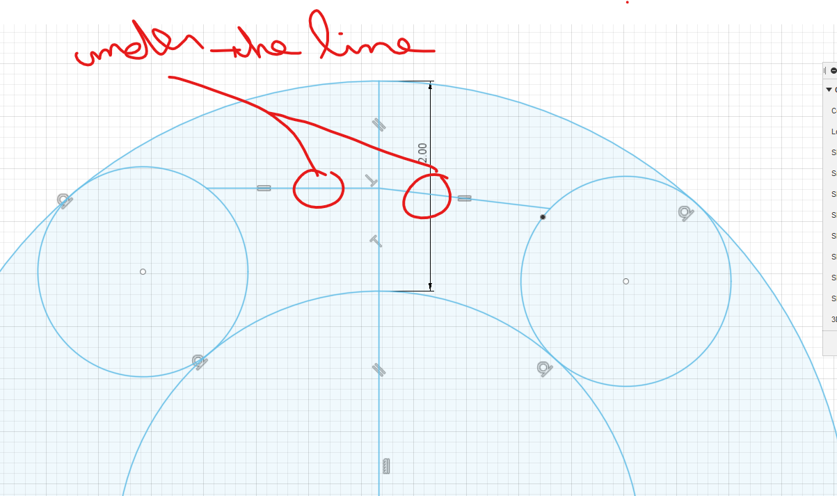 Solved: how to constrain to line as segment not line? - Autodesk Community