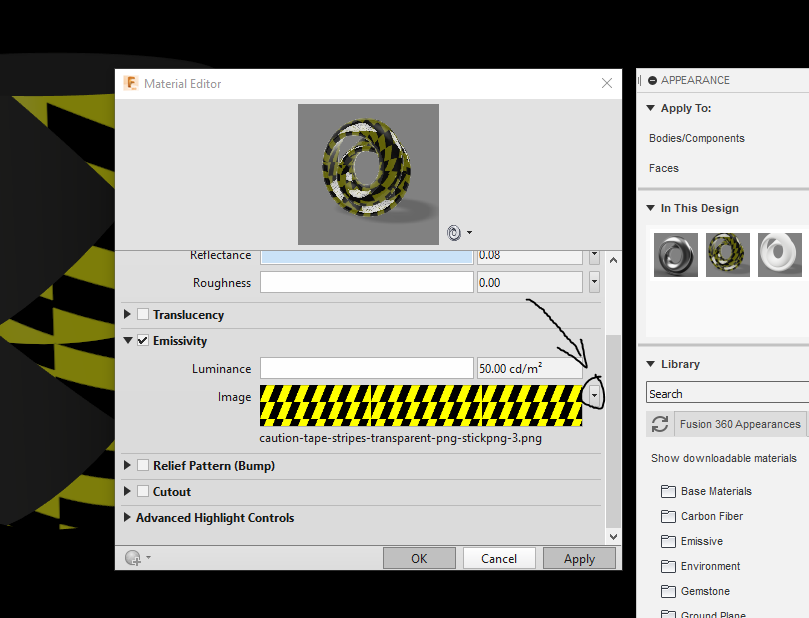 Solved: render a reflective logo - Autodesk Community