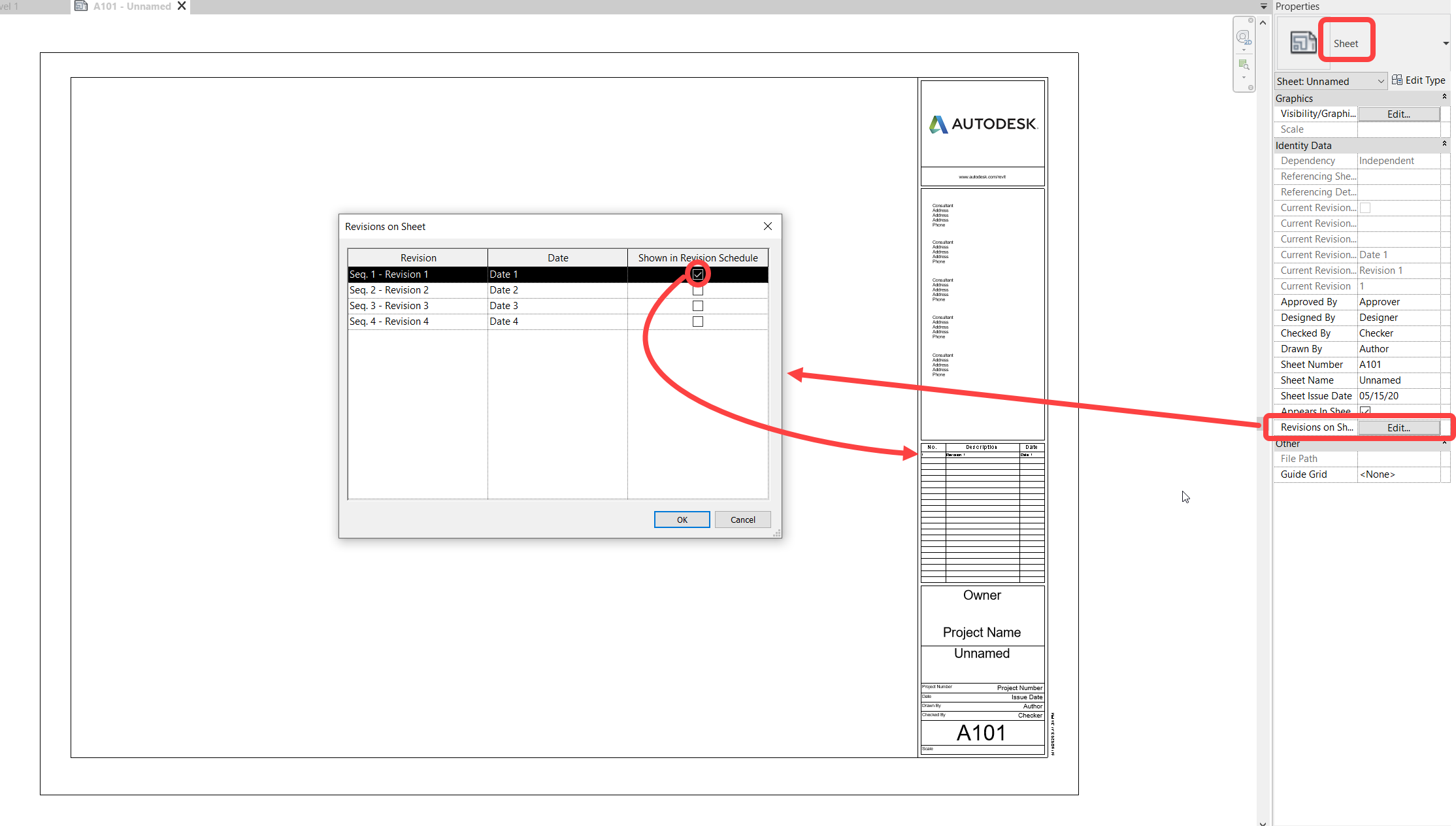 Hide previous revisions from sheets - Autodesk Community