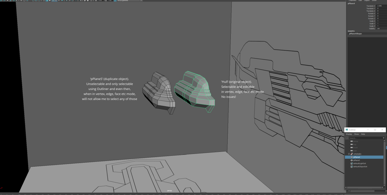 Solved: Issue with inability to select object after duplication Maya ...