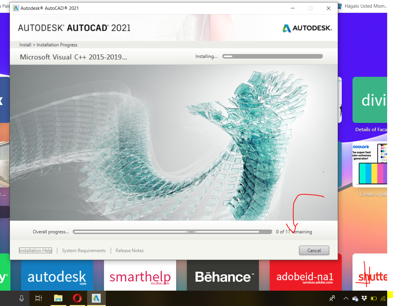 El instalador no continua, se queda en Initializing - Autodesk Community