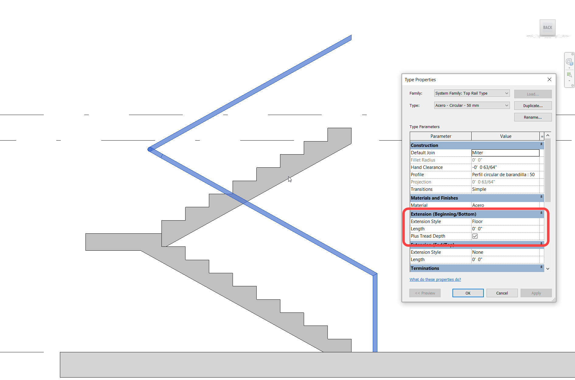 railing in stairs - Autodesk Community