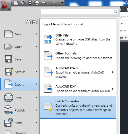 Export to AutoCAD Batch routine - Autodesk Community
