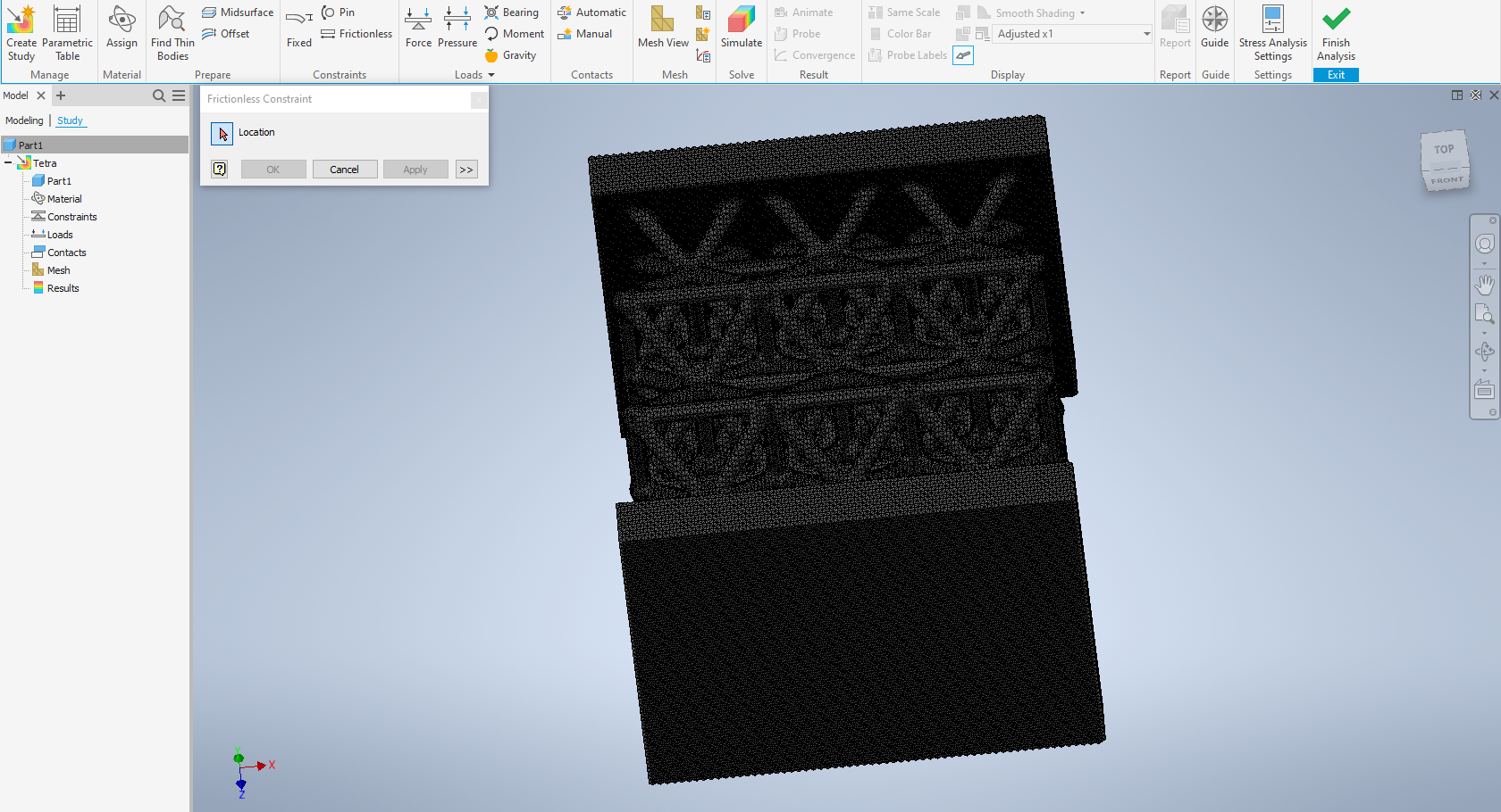 FEA Constraints on the part created by other CAD software - Autodesk ...