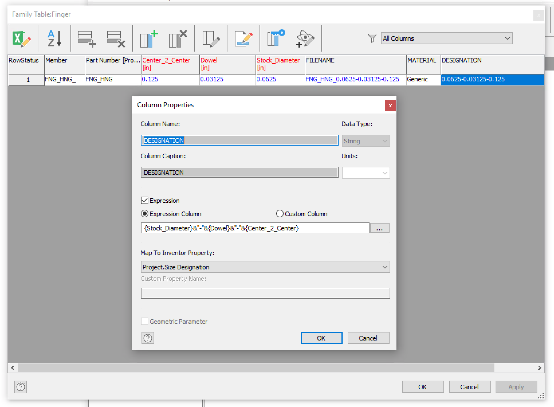 Solved: Rounding of Designation within iPart published to Content center - Autodesk Community
