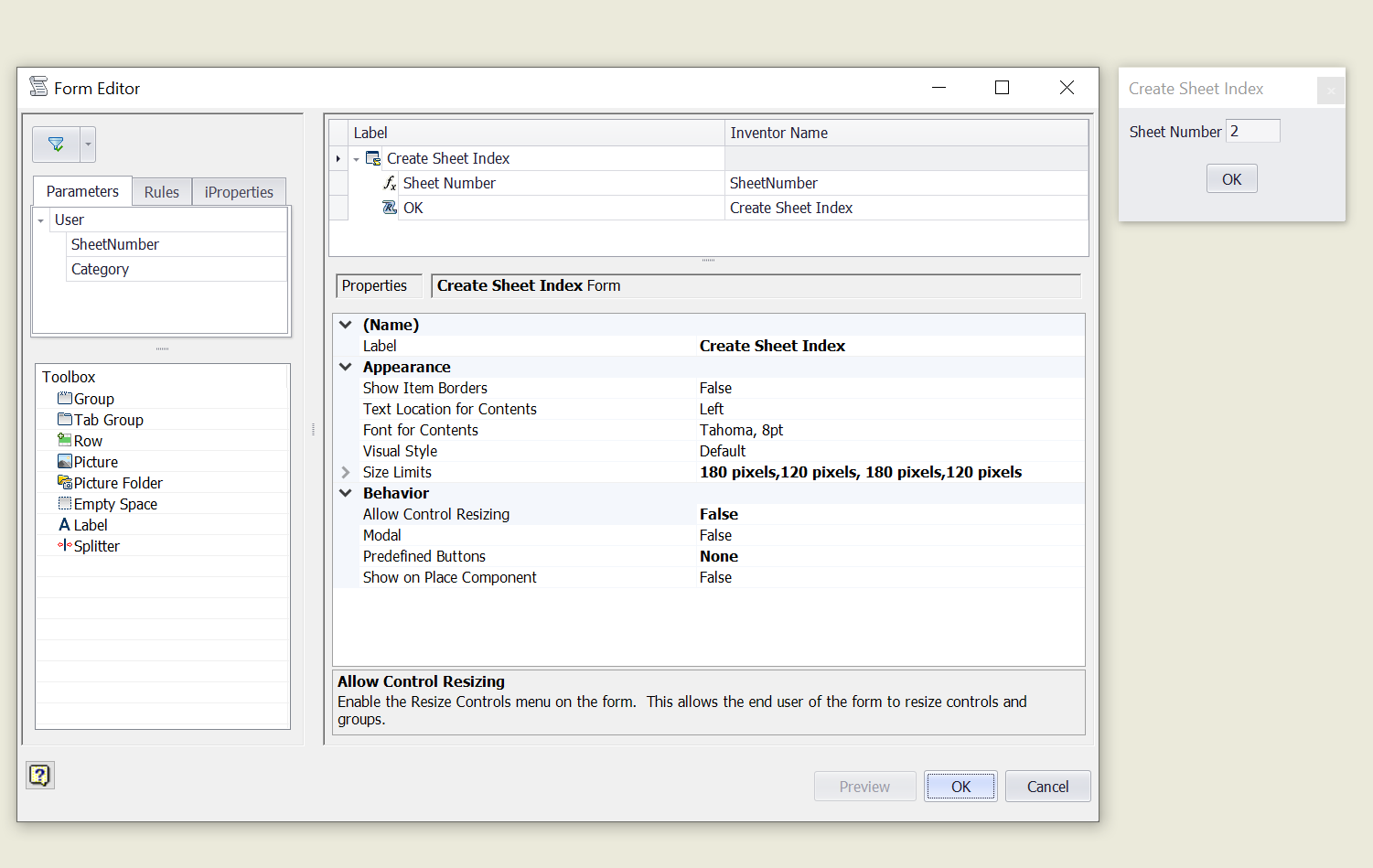 Solved: Reference drawing sheet name with Ilogic - Autodesk Community