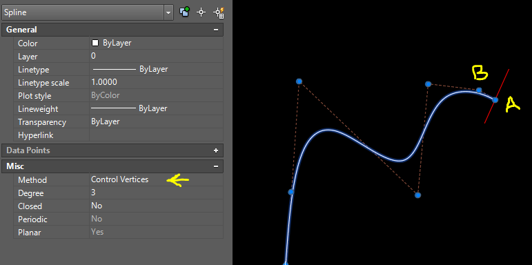 Solved: Spline: tangency to another line. - Autodesk Community