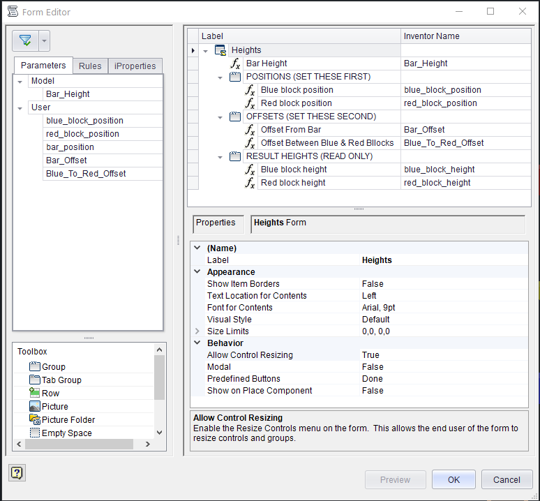 Solved: Rule to set parameter but then allow custom input for value ...