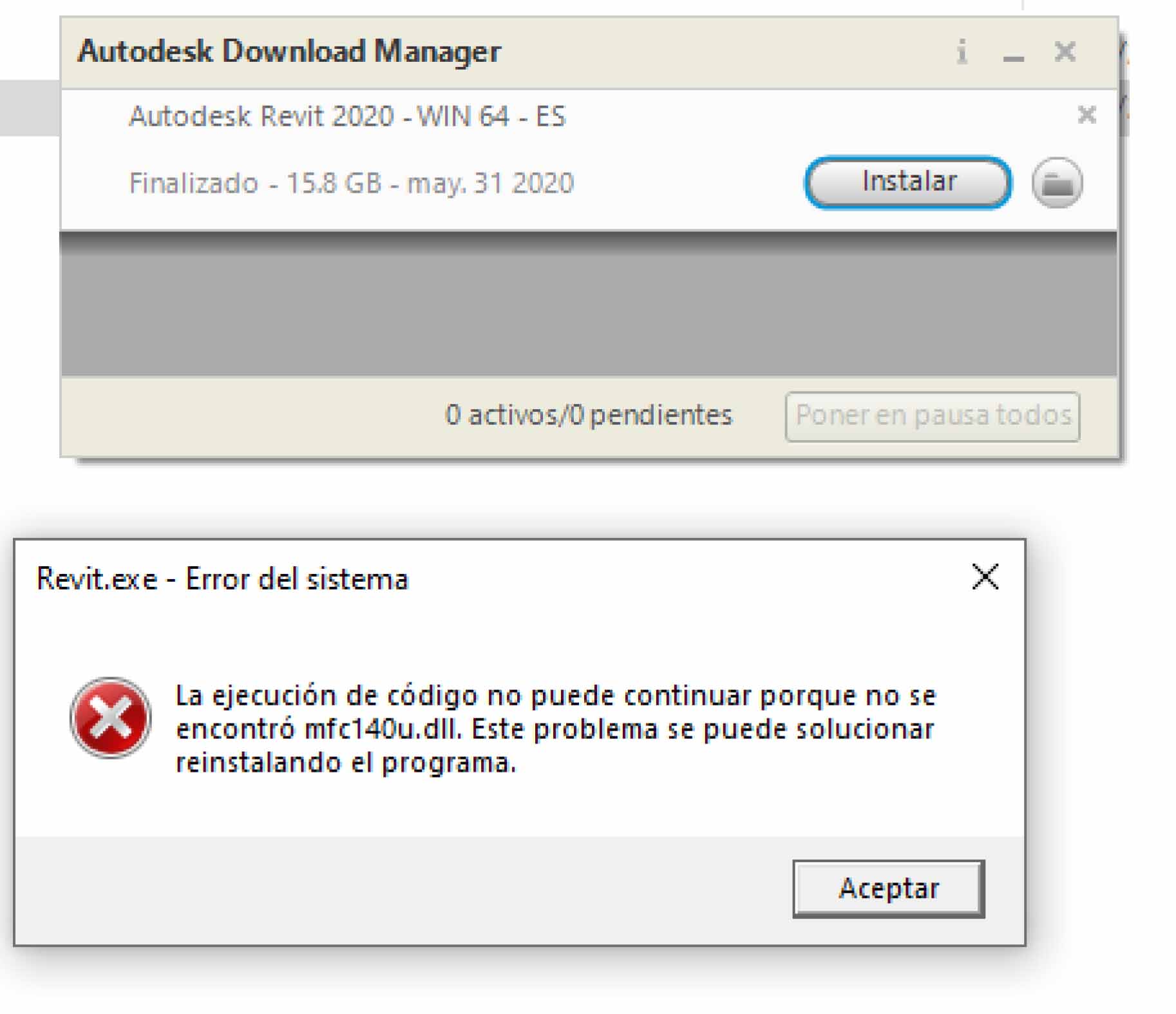 Tuve problemas para instalar Revit 2020 - Autodesk Community