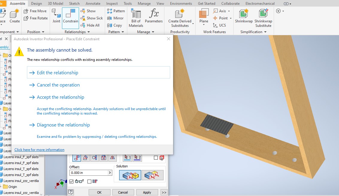 Solved Constraint In Assembly Autodesk Community 