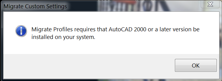settings migration error - Autodesk Community