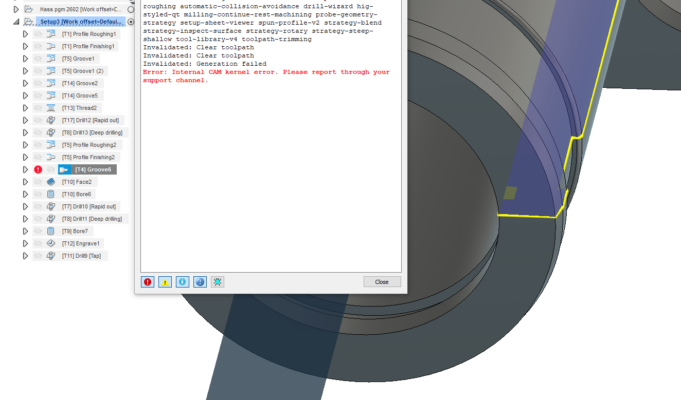 Solved: grooving will not let me set back of cut - Autodesk Community