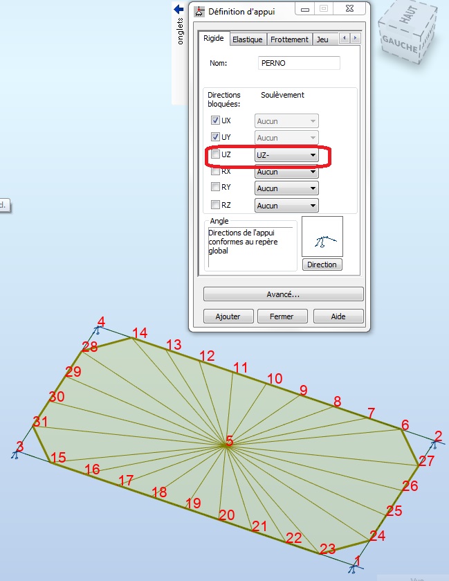 Solved: Definition of the support only tensile and not compresion ...