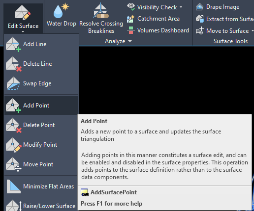 Default Elevation for Add Surface Point - Autodesk Community
