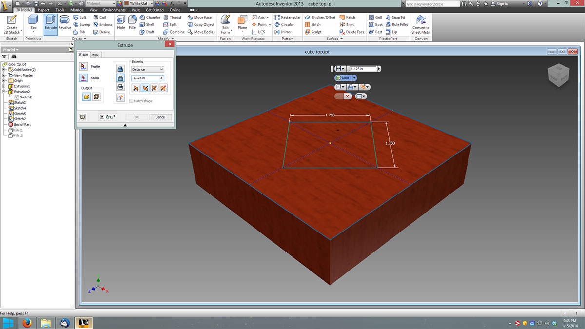 How to remove a piece from object in Inventor 2013 - Autodesk Community