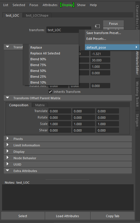 Using Python to save Transform Presets - Autodesk Community