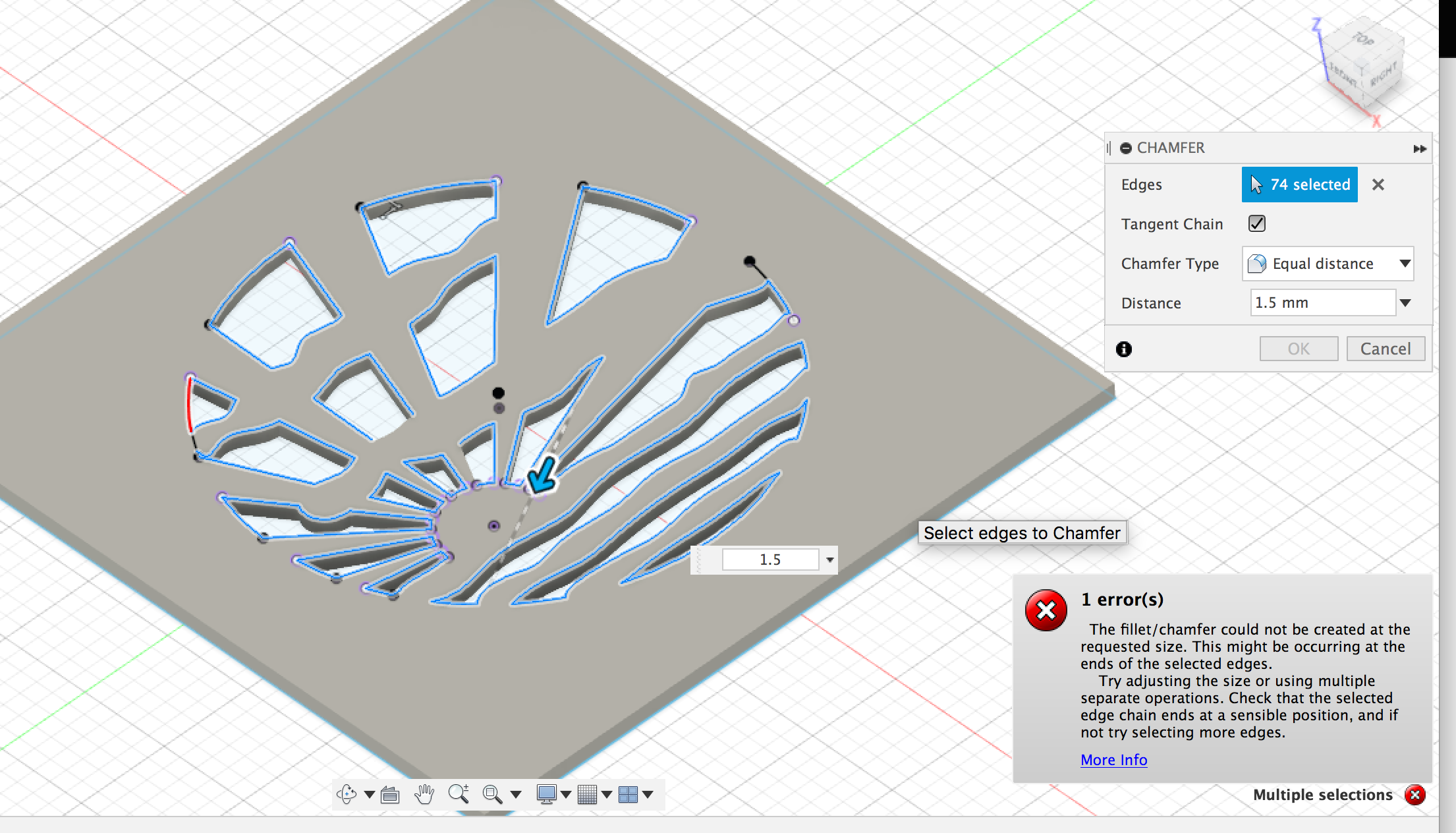 Solved: No tool path in a pocket - Autodesk Community