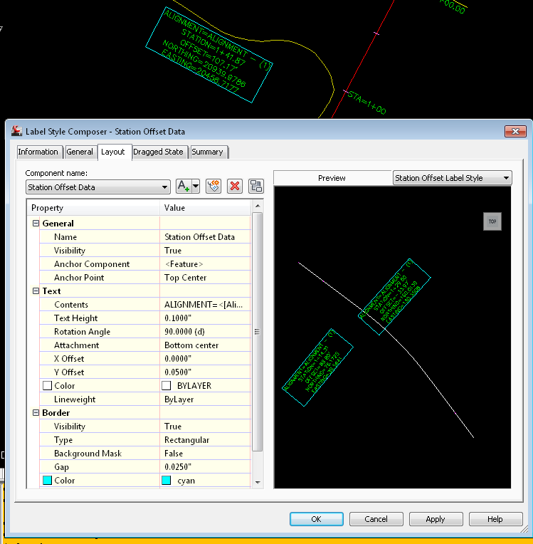 Alignment Label - Autodesk Community