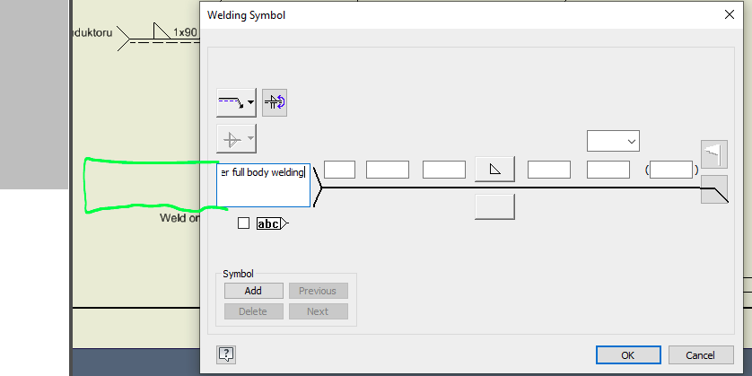 Drawing welding tail note - Autodesk Community