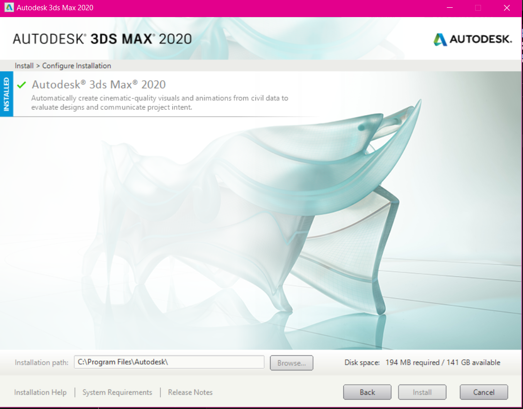 3ds Max won't install and says I already have a version installed but ...
