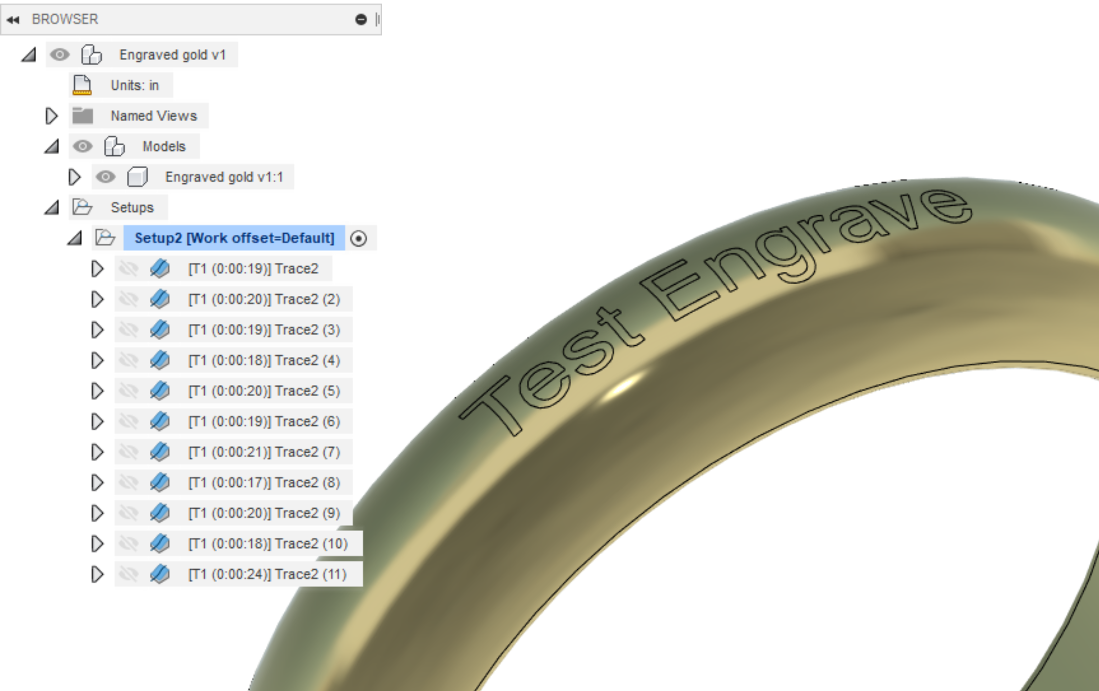 Engraving along a curved path, sequential serial numbers - Autodesk ...