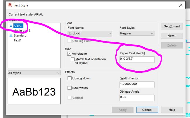Solved: Inability to modify text height within Leader and Dim commands - Autodesk Community