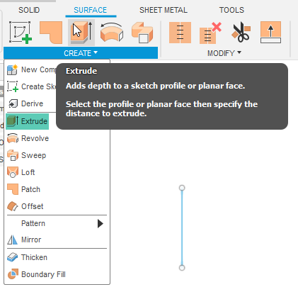 Solved: Extrude or PressPull a single line - Autodesk Community