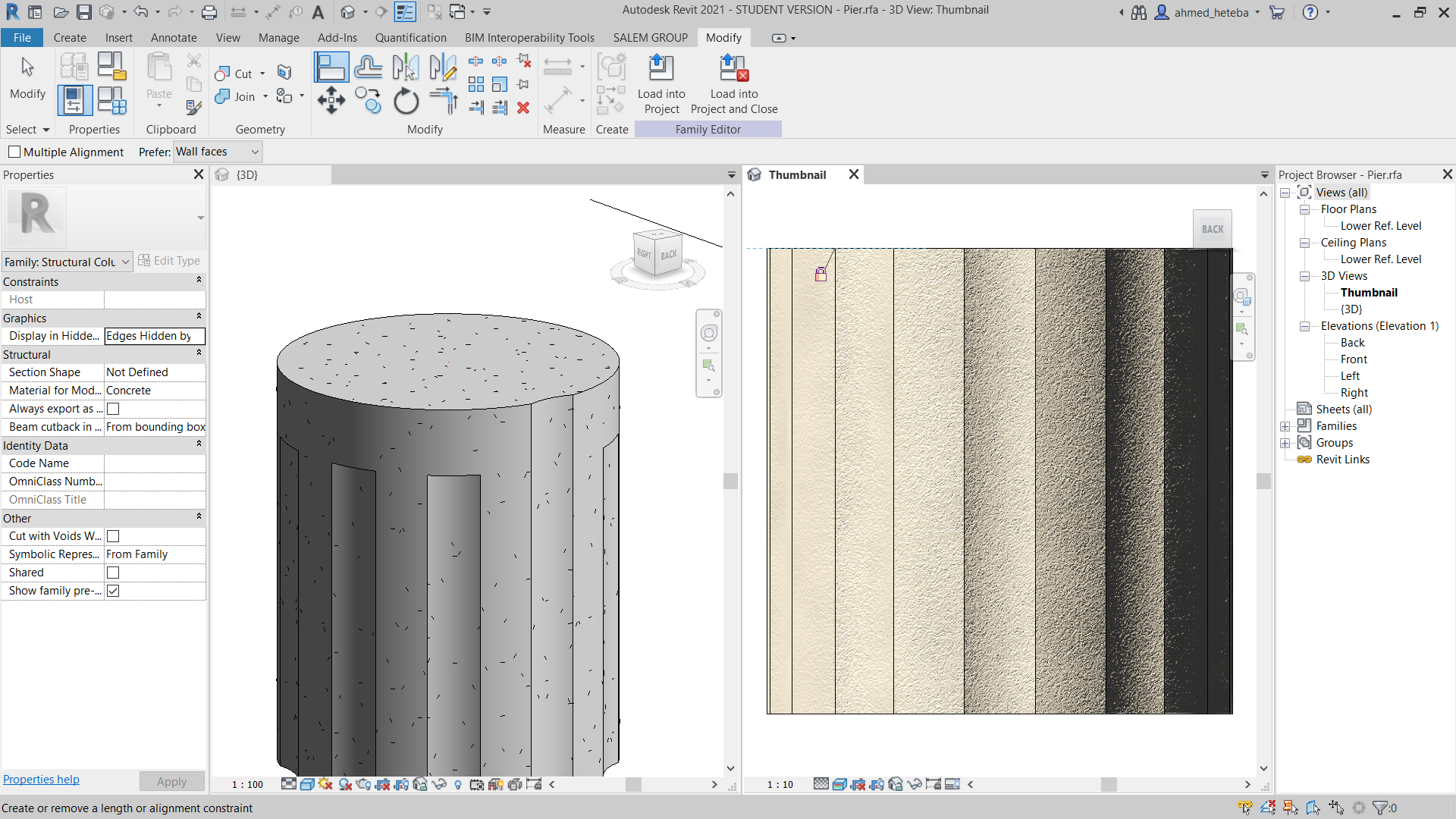 Void extrusion in a column - Autodesk Community